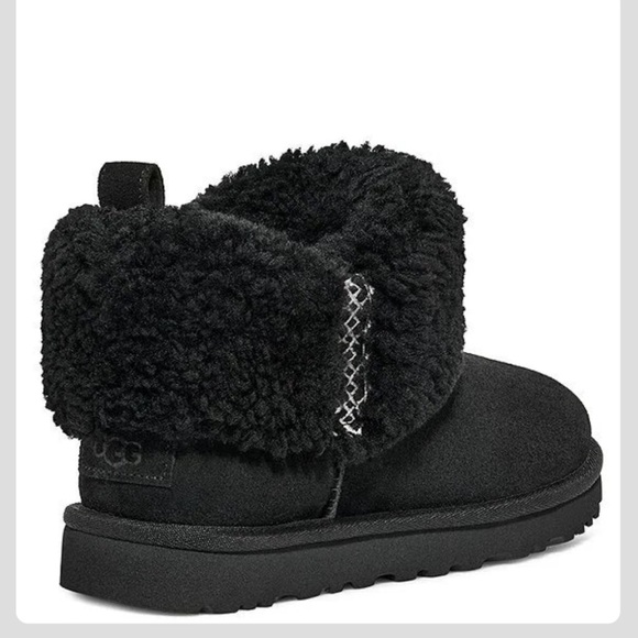UGG | Shoes | Ugg Ultra Mini Braid Genuine Shearling Bootie | Poshmark